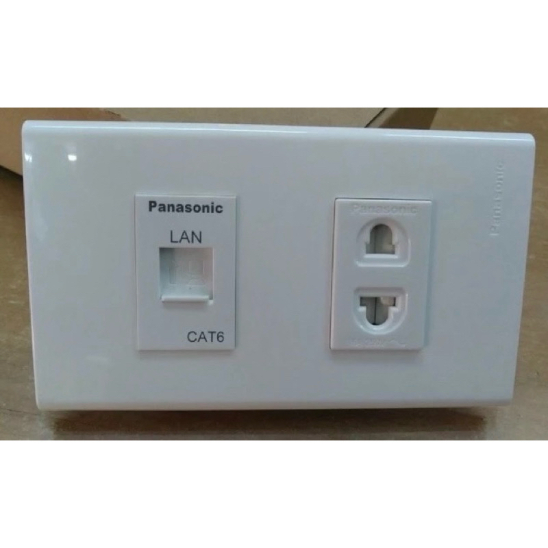 Ổ cắm mạng điện Panasonic, Ổ cắm mạng RJ45 cat6, mặt wallplate, nhân ...