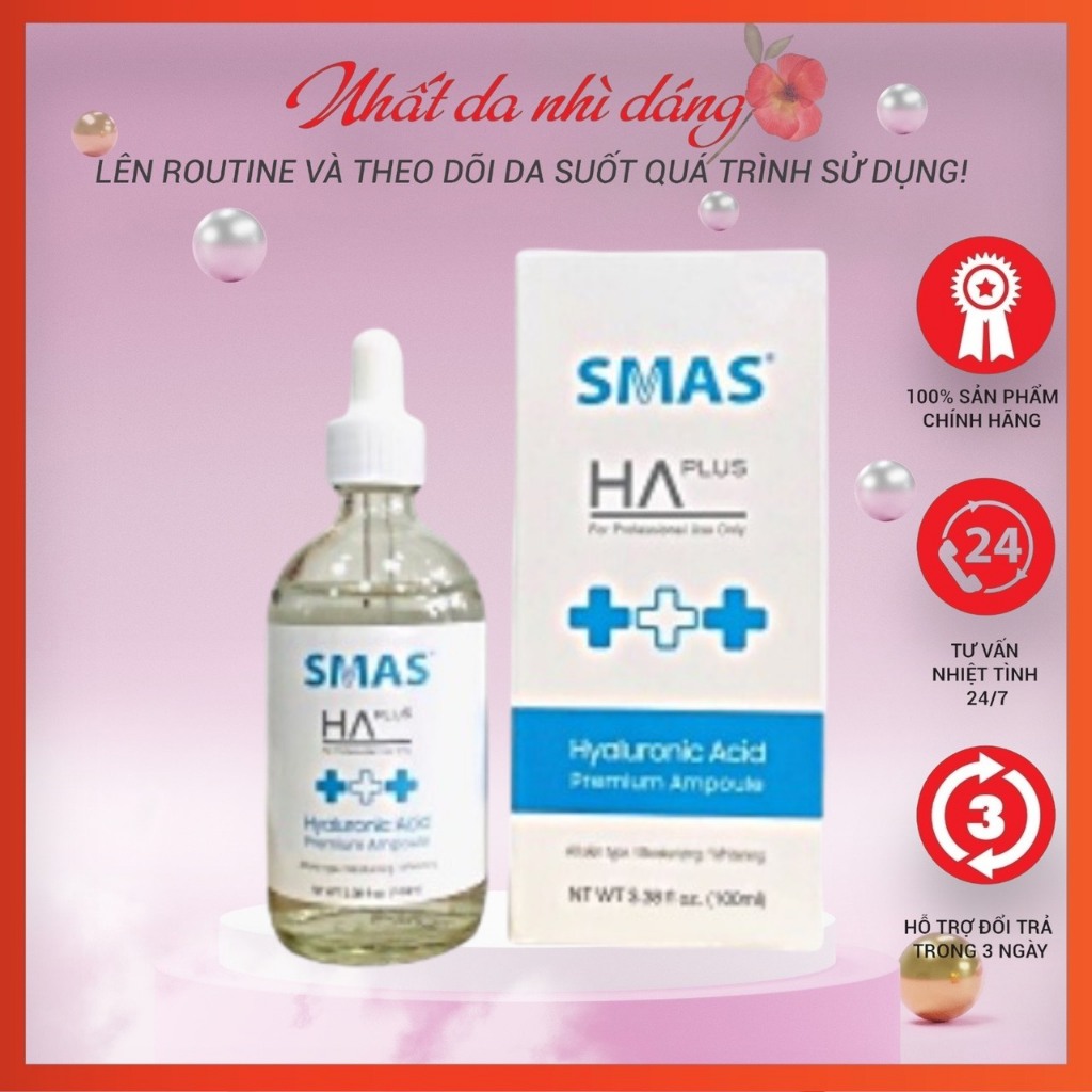 Smas HA plus / SMAS HA serum cấp ẩm chai 100ml | Shopee Việt Nam