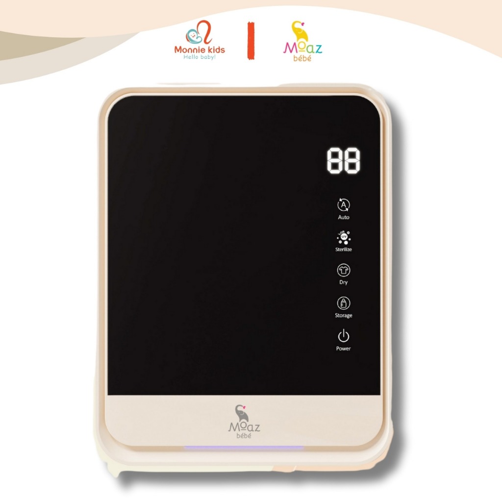 Máy tiệt trùng sấy khô bình sữa UVC Moaz Bebe MB082 22L, máy tiệt trùng ...
