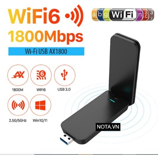 [Hỏa tốc 2H] USB WiFi 6 AX 1800 TP Link TX20U Plus chuẩn WiFi 6 tplink xuyên tường tốt tốc độ ...