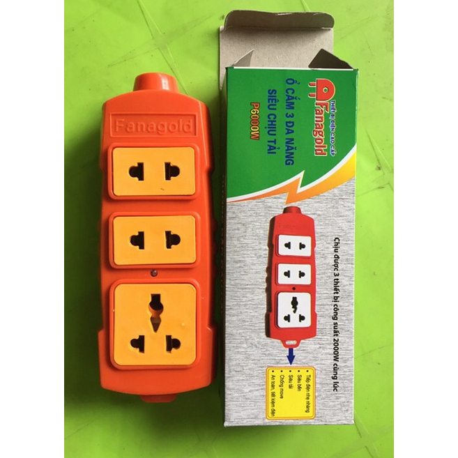 Ổ cắm sứ chịu tải 3 lỗ 6000w Fanagold | Shopee Việt Nam