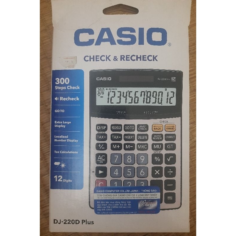 Máy Tính CASIO DJ-220D Plus | Shopee Việt Nam