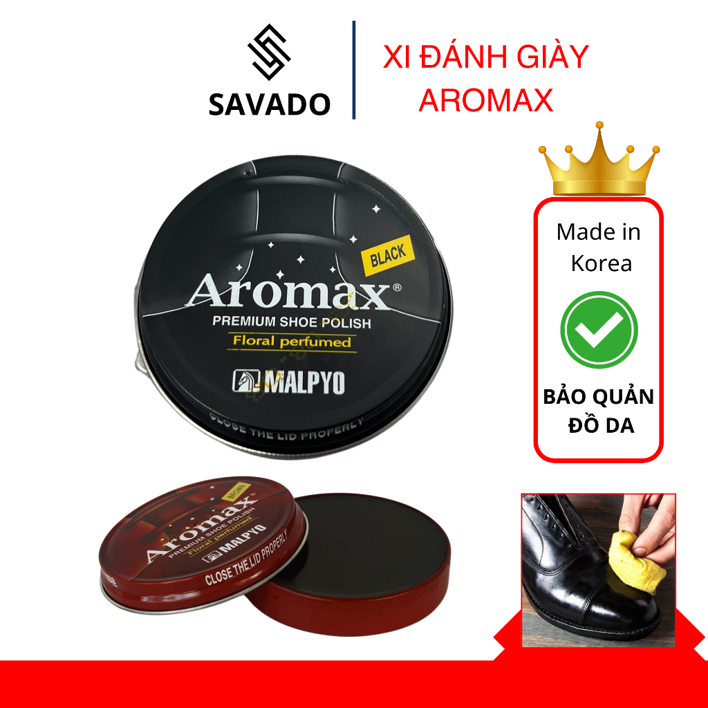 Xi Đánh Giày AROMAX Hàn Quốc, Xi Vệ Sinh Đồ Da Cao Cấp (SVD12) | Shopee ...