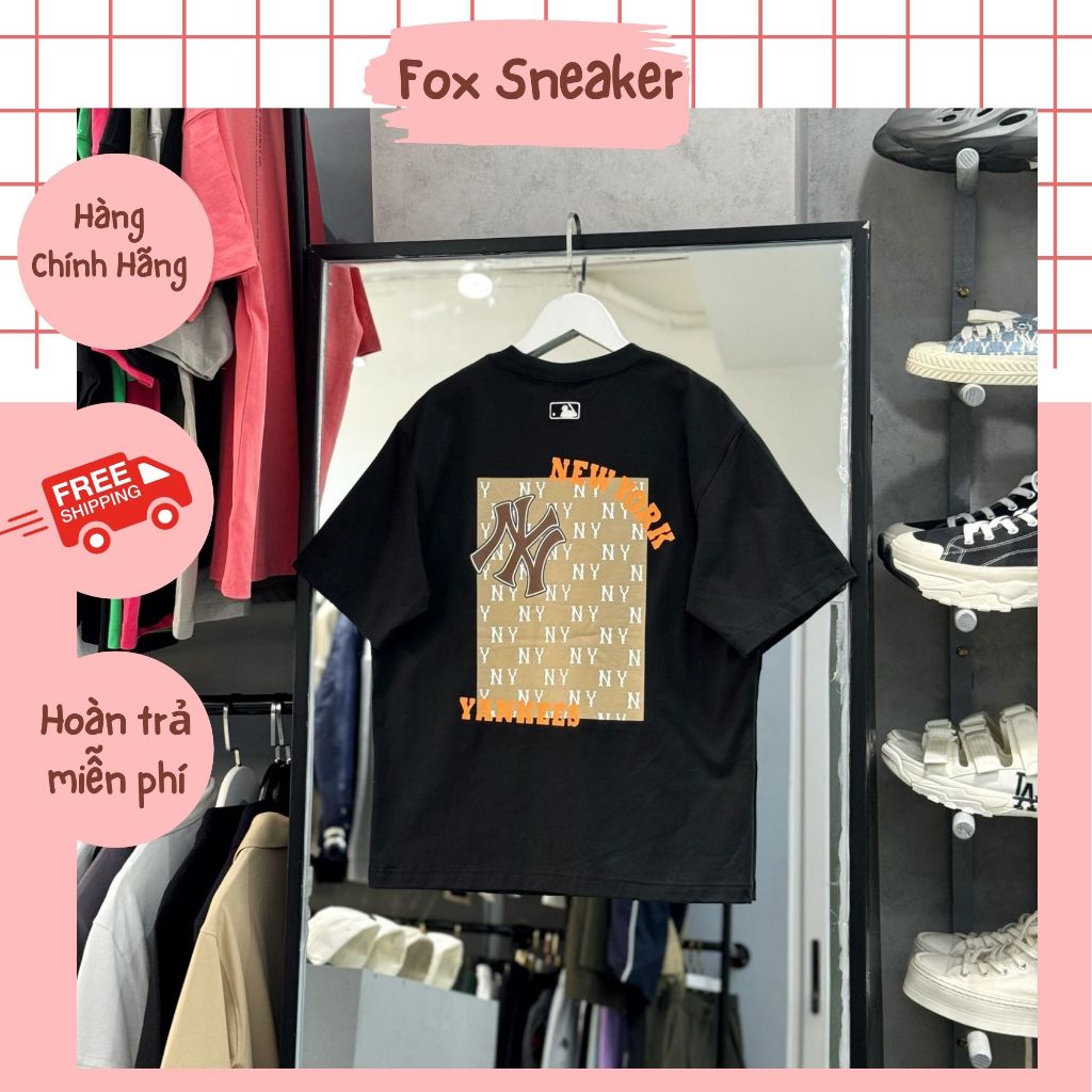 Áo Thun MLB Ny Đen Cam Hàng Chính Hãng CODE: 3ATSM0443-50BKS | Fox ...