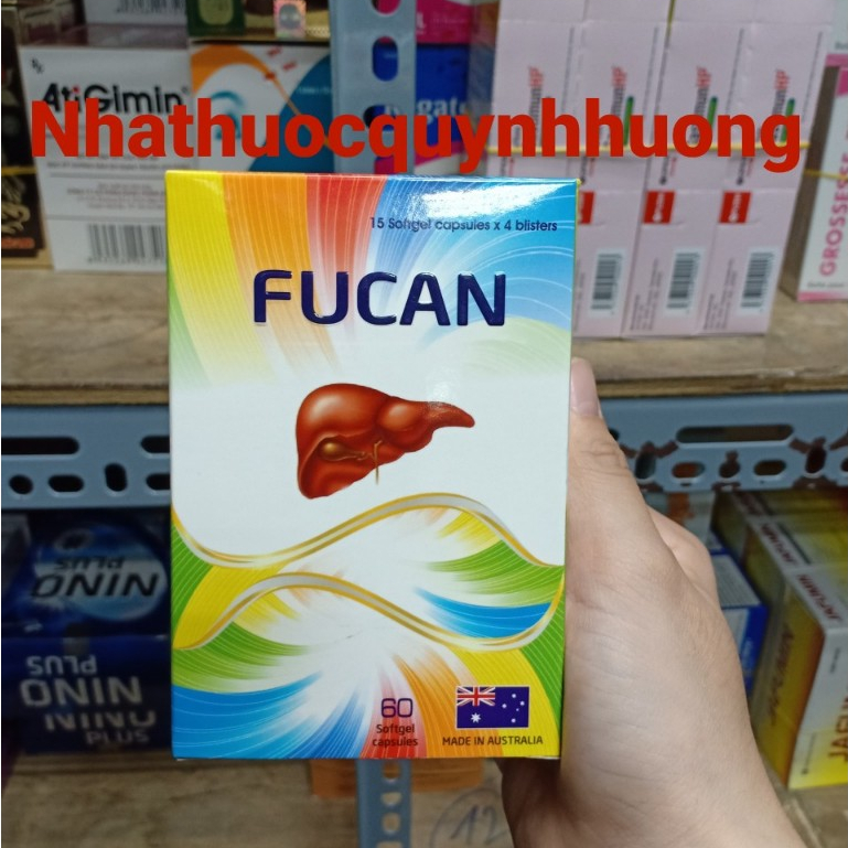 Viên uống bổ gan FUCAN hộp 60 viên của úc giúp tăng cường chức năng gan ...