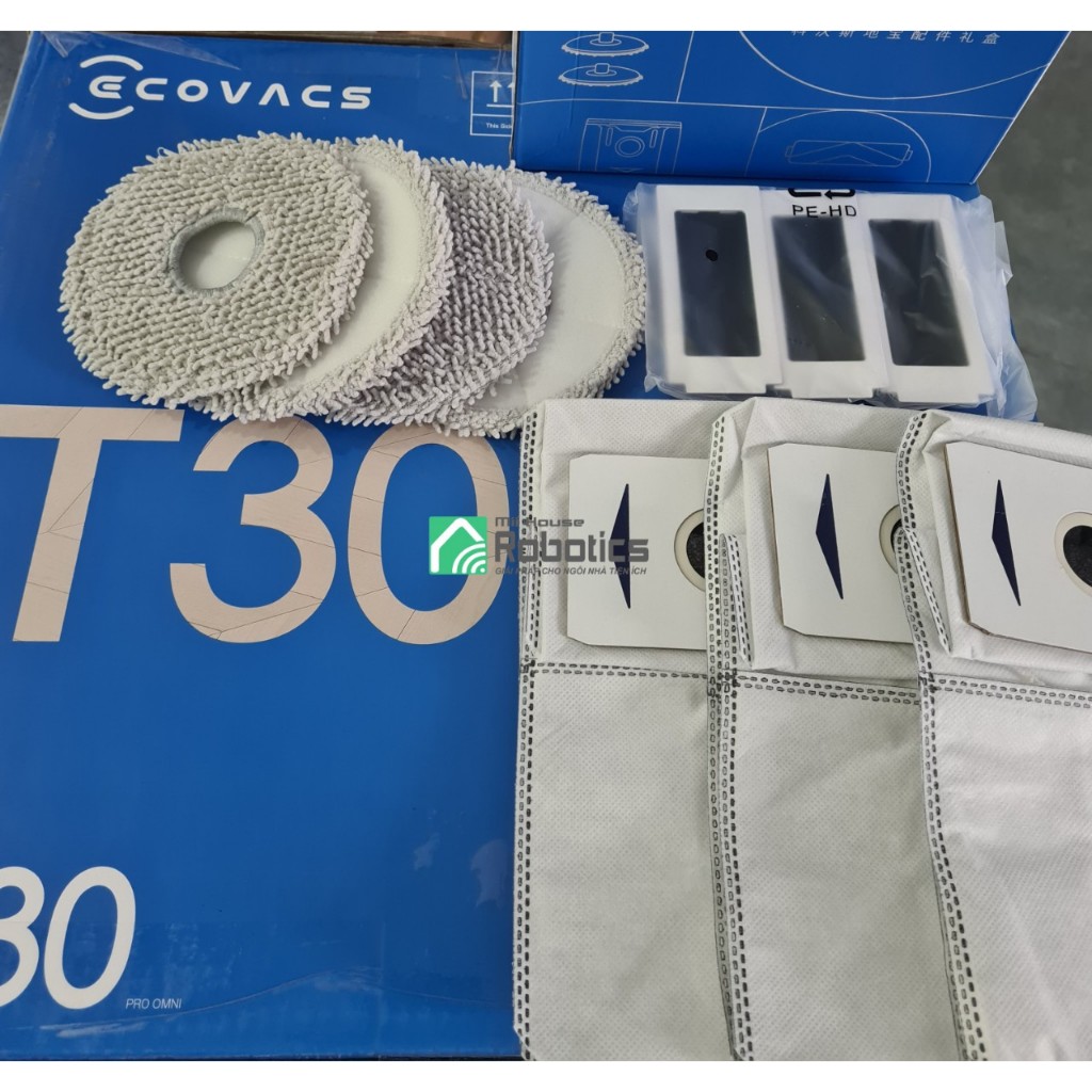 Phụ kiện chính hãng robot Ecovacs T30 Pro Omni / T30 Max / T30 Pro ...