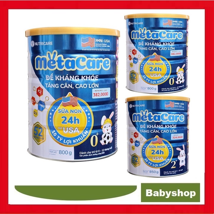Sữa Metacare/Grow 0+ 1+ 2+ Metacare 3 lon 900g ( HSD 2025 ) | Shopee Việt Nam