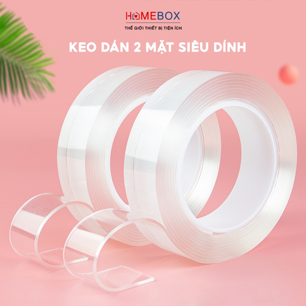 Băng Keo Nano Hai Mặt 3M Trong Suốt, Băng Dính 2 Mặt Siêu Dính Dán Mọi ...