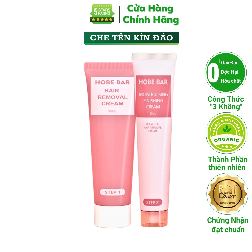 Combo Kem Tẩy Lông 50ml Gel Dưỡng 30ml Hobebar Chính Hãng, Tẩy Sạch ...