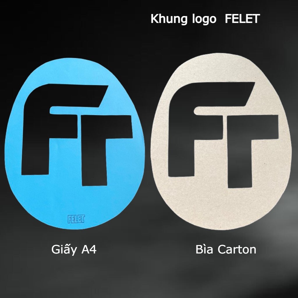 khung logo sơn vợt cầu lông Felet, logo khung logo sơn vợt cầu lông ...