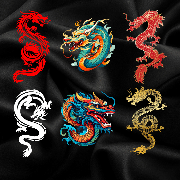 Sticker trang trí Hình RỒNG - Dán trực tiếp không cần nhiệt - Billiard ...