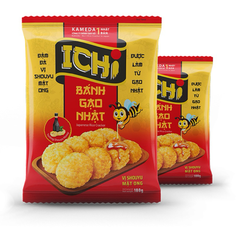 BÁNH GẠO NHẬT ICHI VỊ SHOUYU MẬT ONG 180g | Shopee Việt Nam