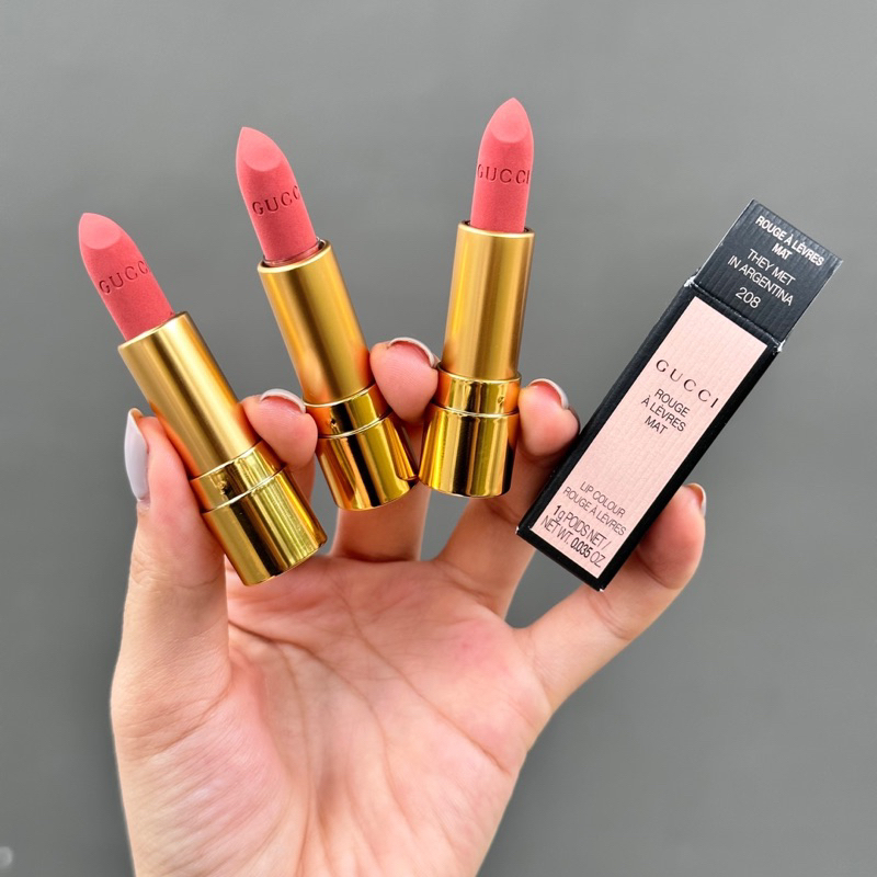 [ CHÍNH HÃNG ] Son Gucci Mini Màu 25, Màu 505, Màu 208 matte | Leaf ...