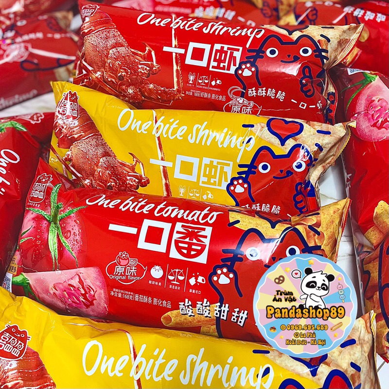 Bim bim khổng lồ vị cà chua, tôm hùm One Bite nội địa TQ (gói 168g) | Shopee Việt Nam
