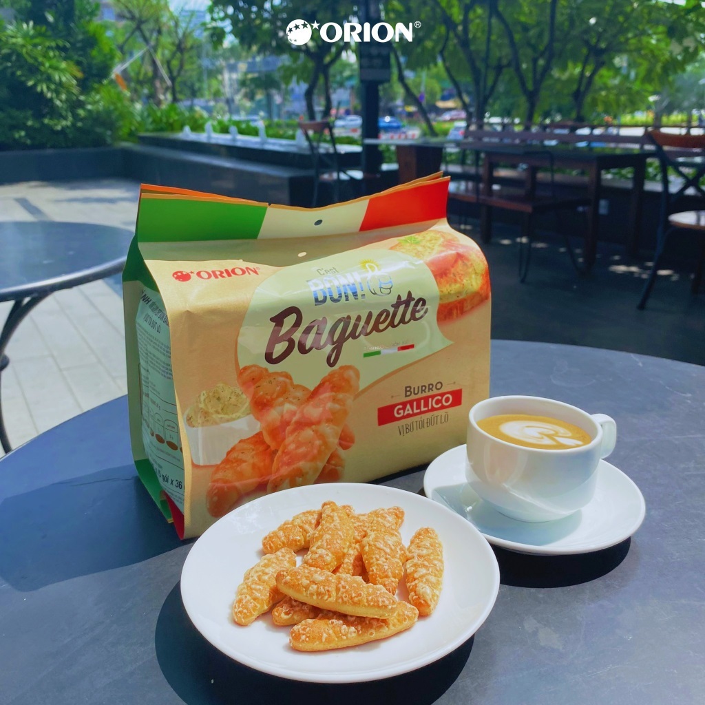 Bánh Nướng Giòn C'est Bon Orion Baguette Vị Bơ Tỏi Đút Lò Kiểu Ý - Bánh Bon Baguette Orion 180g ...