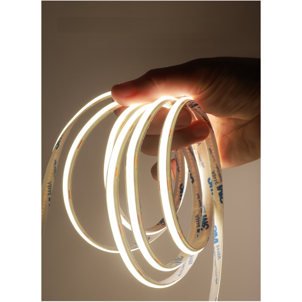 DẢI ĐÈN LED DÁN COB DÀI 5 MÉT SỬ DỤNG ĐIỆN 12V CHẤT LƯỢNG CAO ( CHƯA CÓ ...