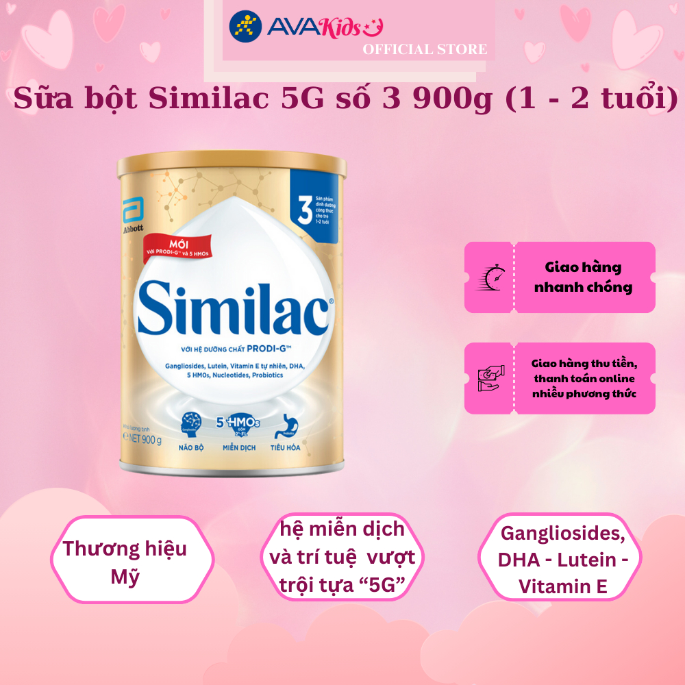 Sữa bột Similac 5G số 3 900g (1 - 2 tuổi) | Shopee Việt Nam
