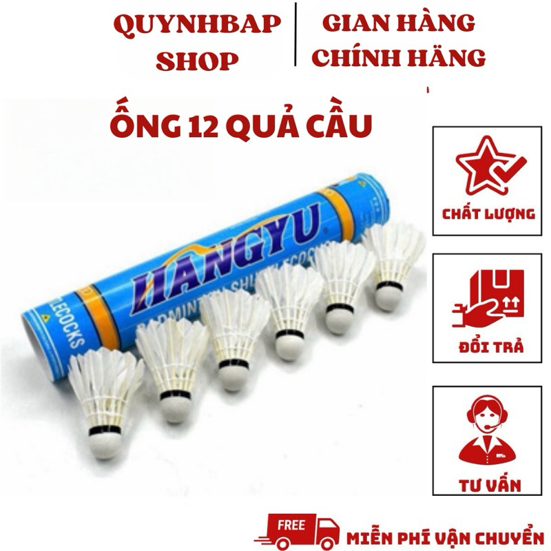 [ Giá Sỉ ] Ống Cầu Lông HANGYU 12 Quả Cao Cấp Sử Dụng Thi Đấu Trong Và ...