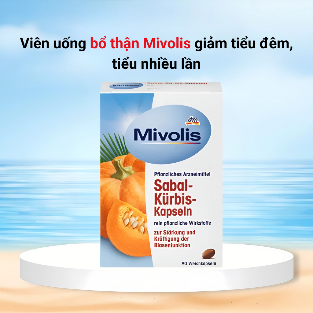 Viên uống bổ thận Mivolis Sabal Kurbis Kapseln, hộp 90 viên | Shopee ...