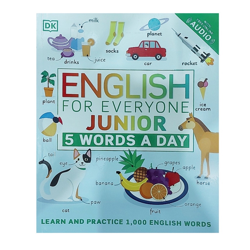 Sách - English for everyone junior beginner 5 words a day (1 cuốn sách ...