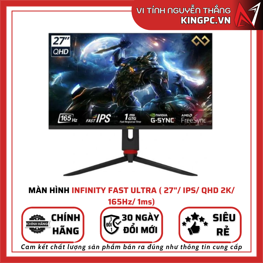 MÀN HÌNH INFINITY FAST ULTRA ( 27"/ IPS/ QHD 2K/ 165Hz/ 1ms) | Shopee ...