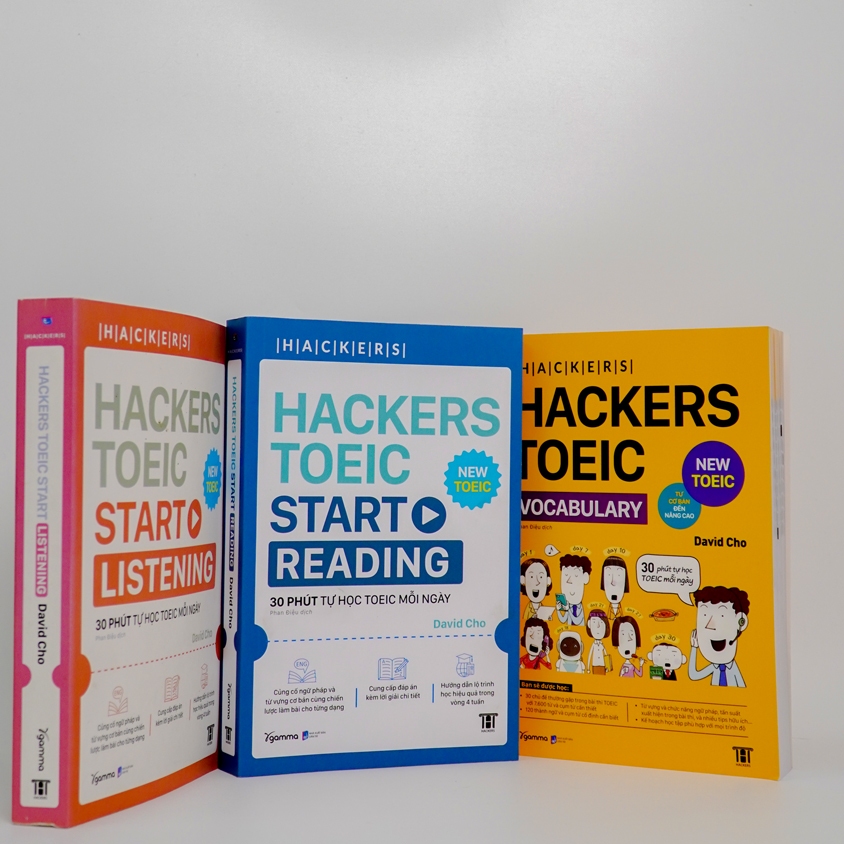 Sách - Combo Hacker TOEIC Vocabulary + Start Reading + Start Listening ( 3 cuốn ) | Shopee Việt Nam