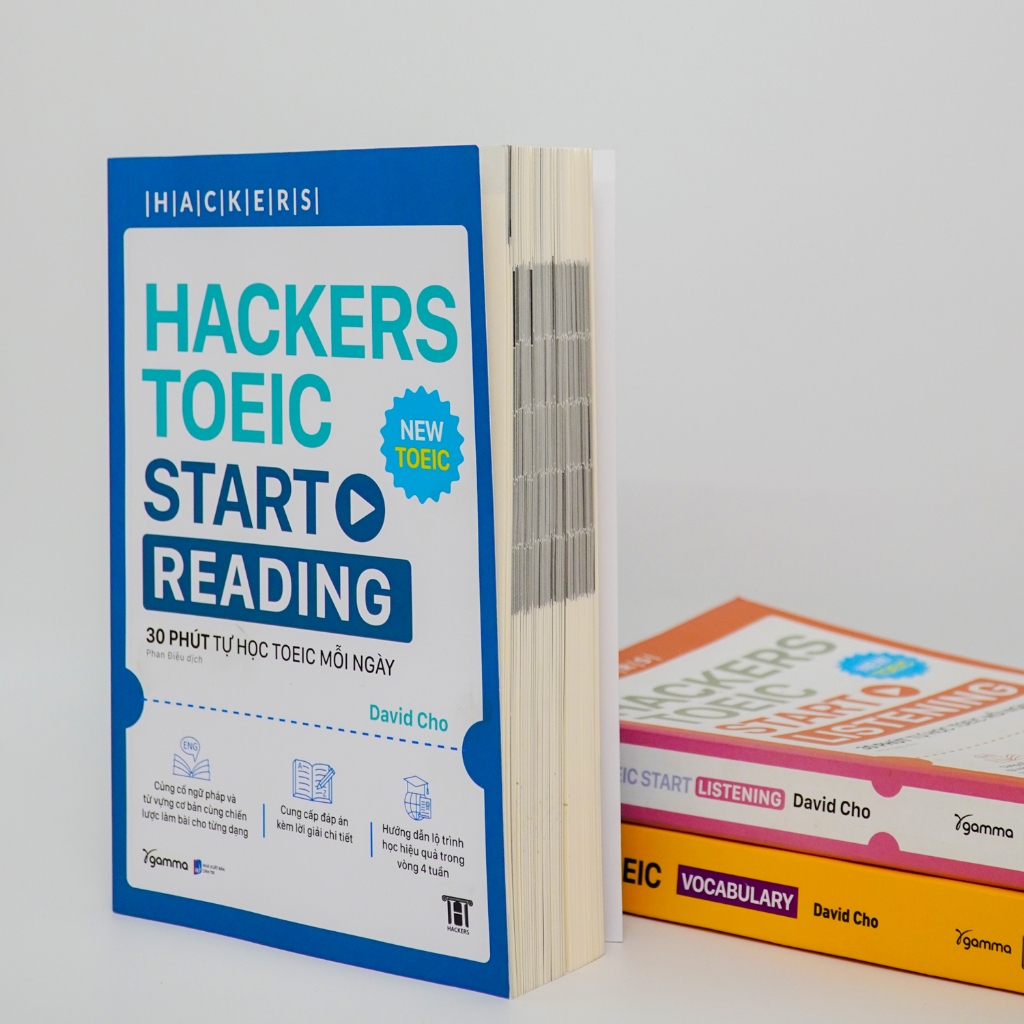Sách - Combo Hacker TOEIC Vocabulary + Start Reading + Start Listening ( 3 cuốn ) | Shopee Việt Nam