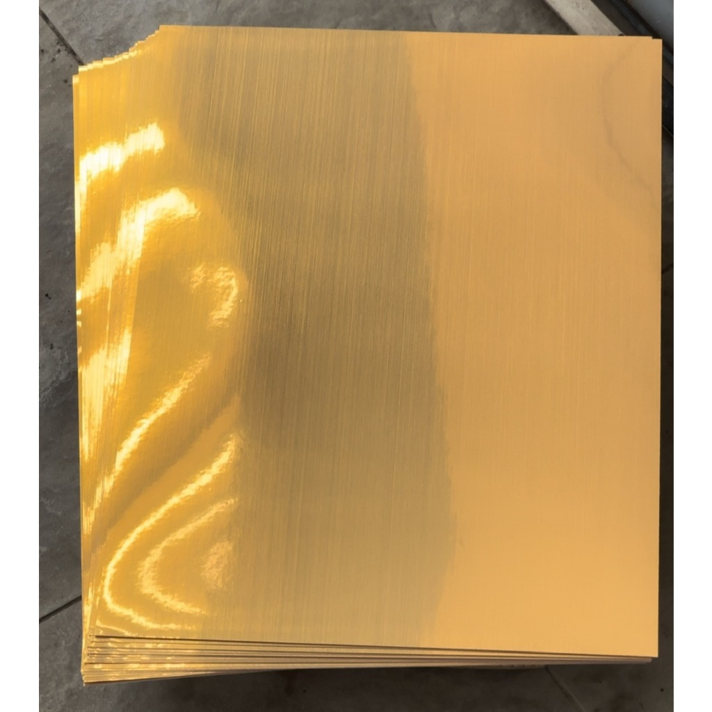 20 TỜ Decal Metallize Gold Silver - Decal xi vàng xi bạc khổ A4 dùng ...
