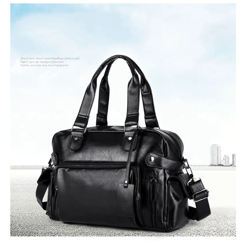 Túi Xách Du Lịch OK! Travel Luggage Shoulder Bag Black | Shopee Việt Nam