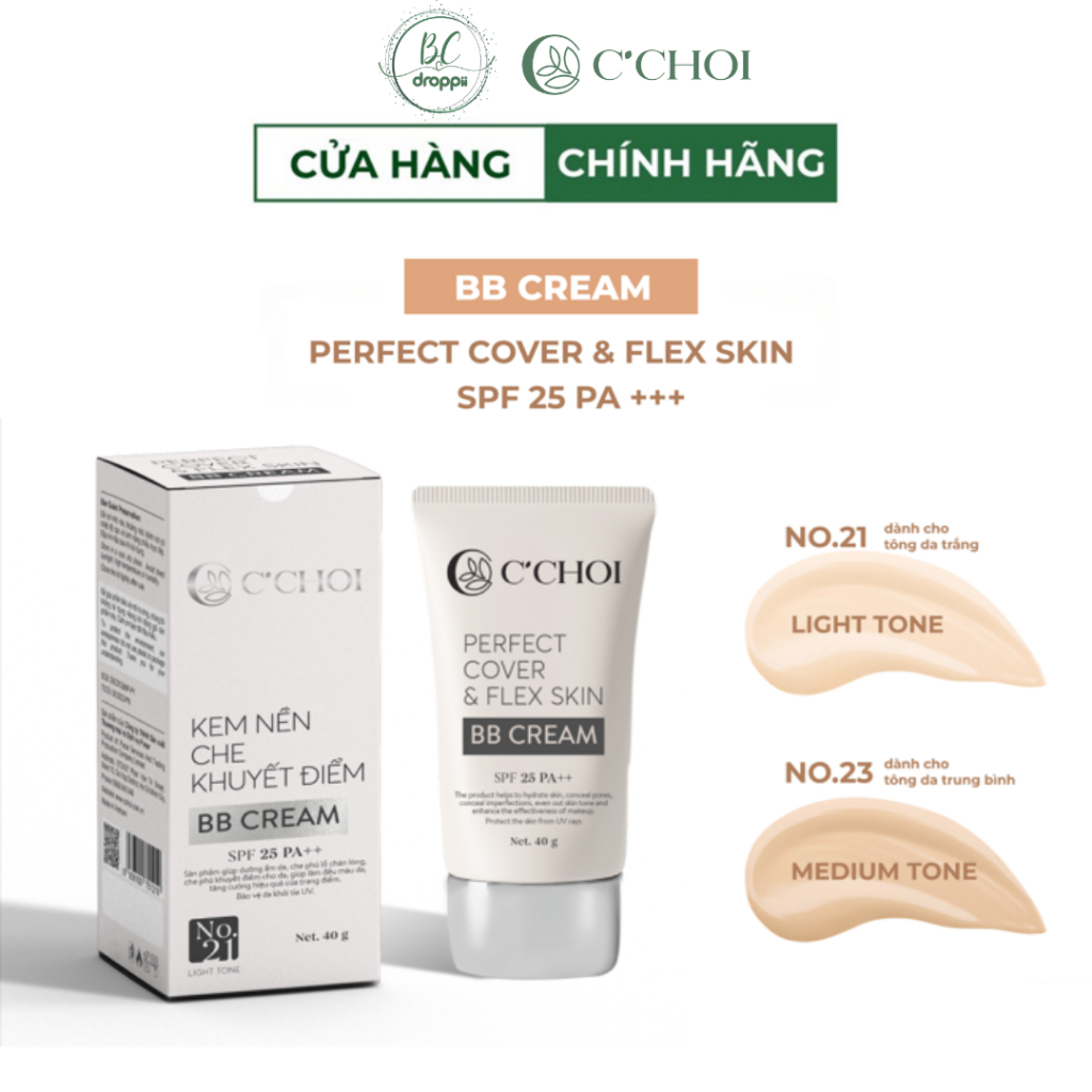 Kem Nền Che Khuyết Điểm C'Choi - Perfect Cover & Flex Skin BB Cream ...