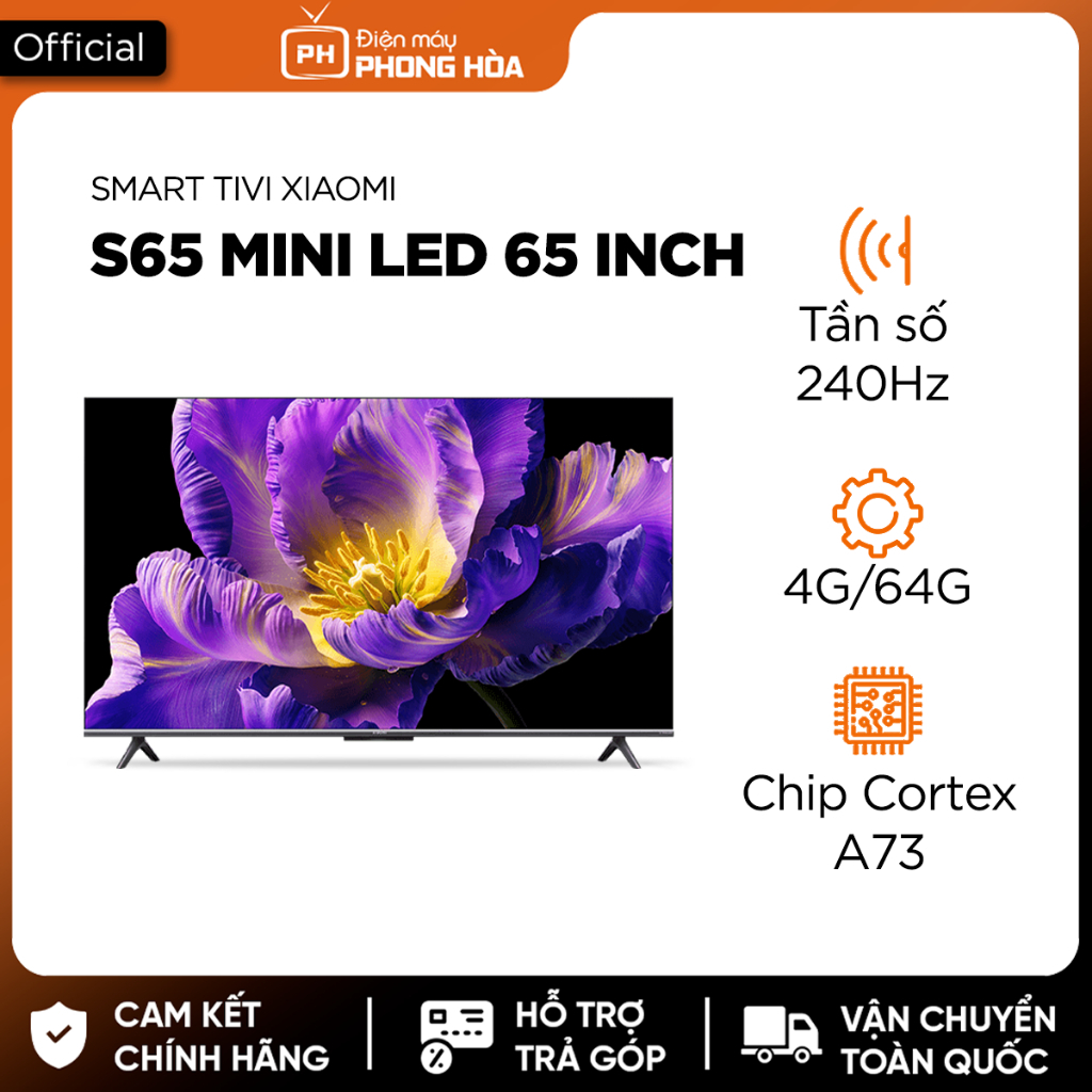 Smart Tivi Xiaomi Mini Led S55/ S65/ S85 inch- Tần số 240Hz, màn hình 4K MEMC | Shopee Việt Nam