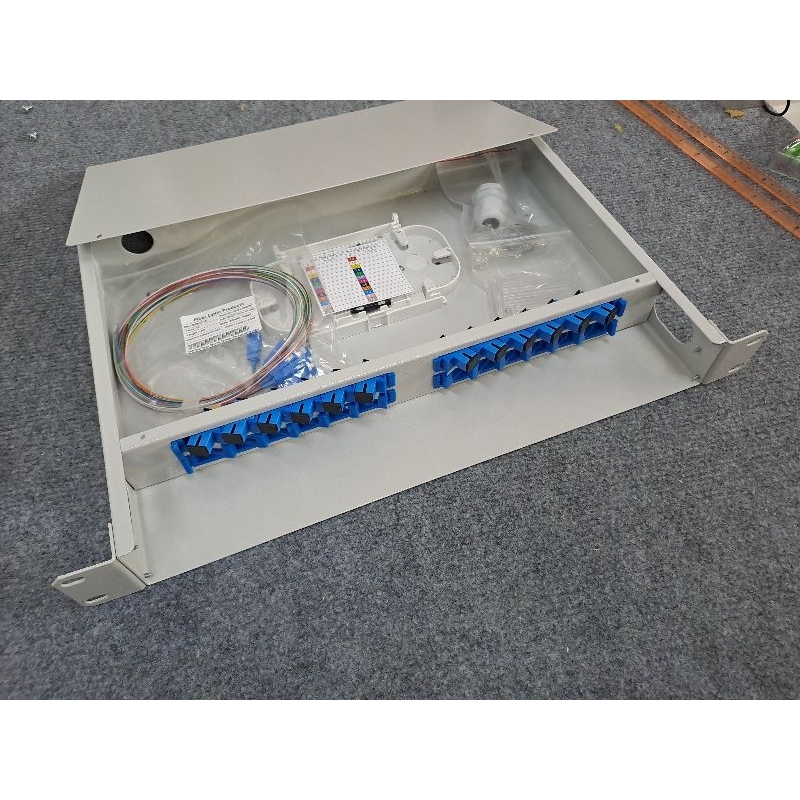 Hộp phối quang ODF 24fo rack cố định 19" full phụ kiện SC/UPC 12fo. Giá ...