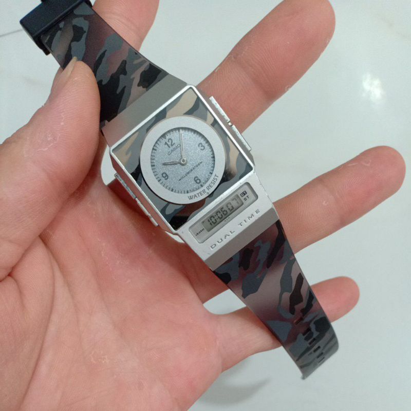 đồng hồ si nhật nam điện tử hiệu CASIO fs-01hoạt động 2 máy kiểu dáng ...