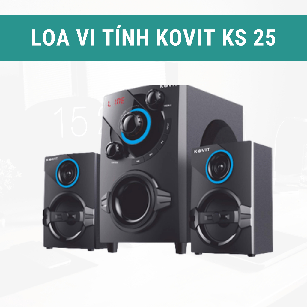 Loa Vi Tính Bluetooth Kovit KS25 Để Bàn Kết Nối Máy Tính, Tivi, Điện ...