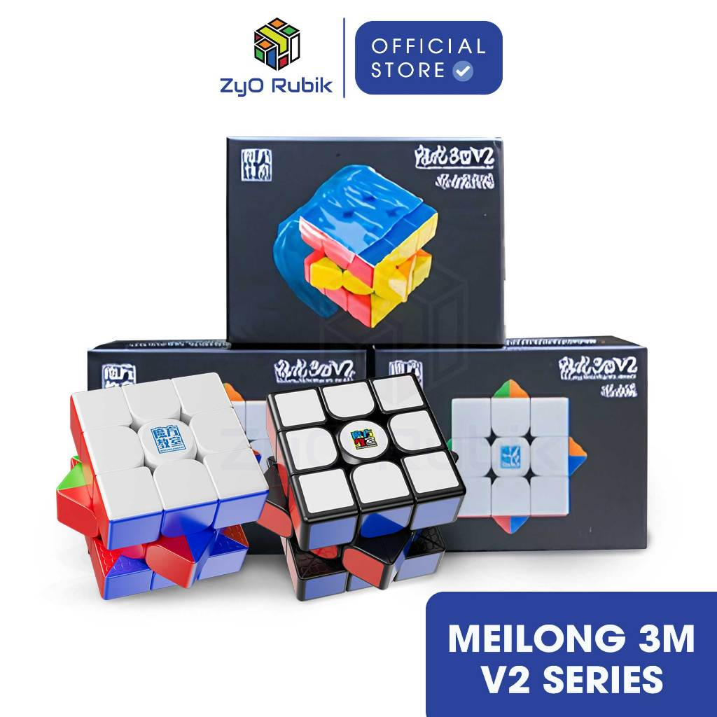 Moyu Rubik 3x3 Meilong 3M v2 Stickerless Lite/ UV 2024- MFJS MEILONG 3M ...