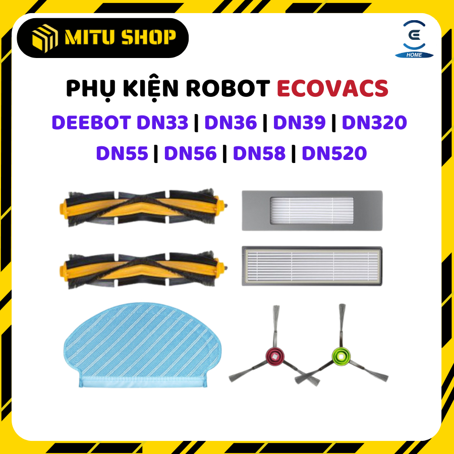 Phụ kiện thay thế robot hút bụi Ecovacs DN | DN33 | DN36 | DN39 | DN320 ...