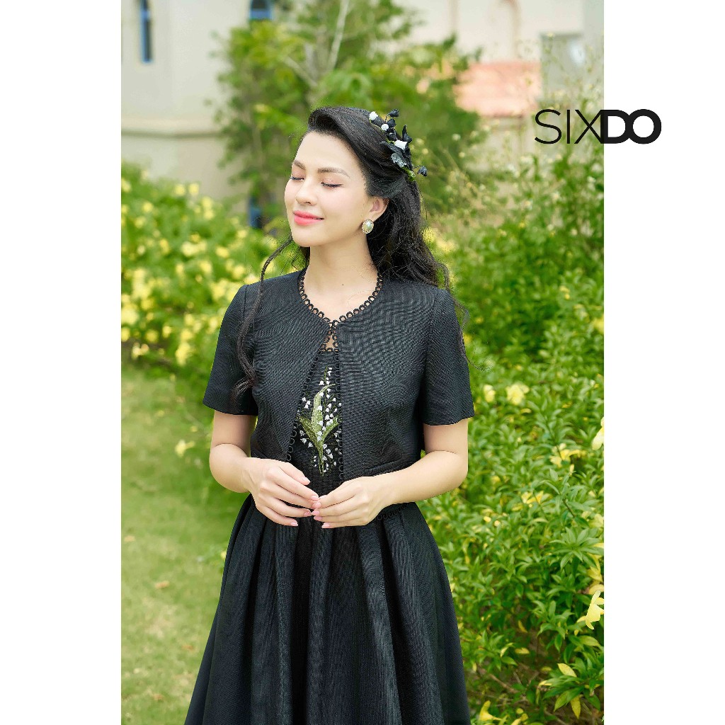 Áo vest ngắn tay phối viền SIXDO (Black Short Sleeves Raw Vest ...