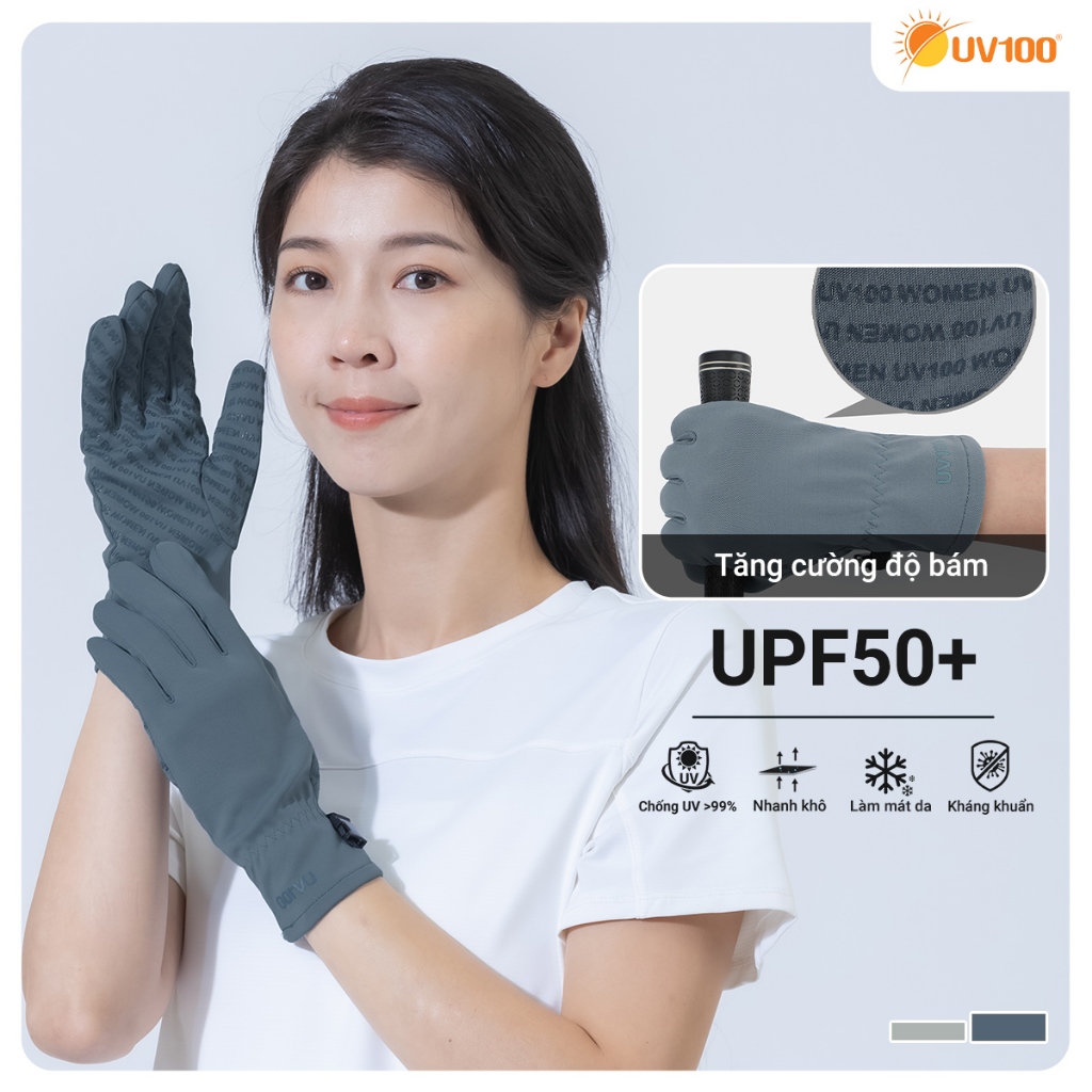 UPF50+ | Găng tay chống nắng nữ UV100 Apex-Cool KC24415 thoáng mát & kháng khuẩn | Shopee Việt Nam