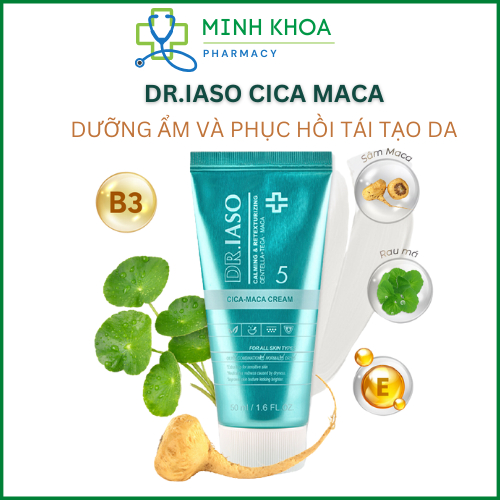 Kem dưỡng ẩm và phục hồi CICA MACA CREAM 50ml dành cho da khô, Chàm ...