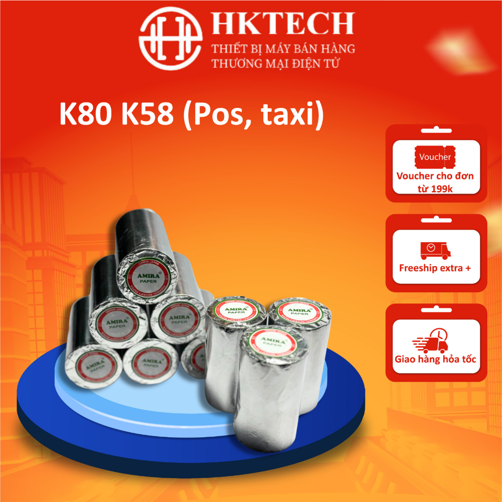 Giấy in nhiệt K80 K58(Pos,taxi) Giấy In Bill K80 - Giấy In Nhiệt Amira ...
