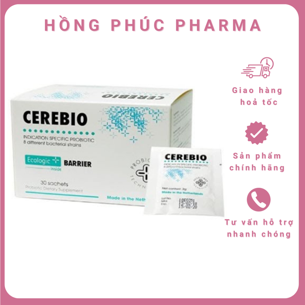 Men Vi Sinh CEREBIO,Hỗ trợ ,Giảm triệu chứng rối loạn tiêu hóa do loạn ...