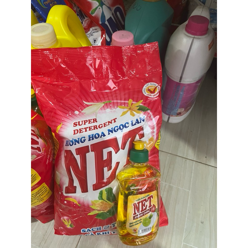 Bột giặt NET hương hoa sứ 2.4kg tặng NRC Net 250g | Shopee Việt Nam