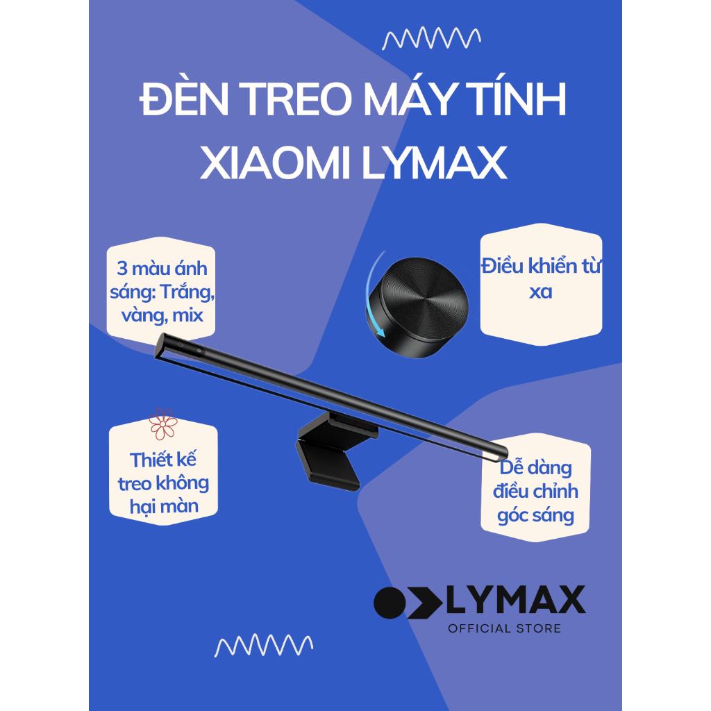 Đèn treo màn hình máy tính Xiaomi Lymax L1- L1Plus -Thanh đèn led gắn màn hình máy tính Lymax 3 ...