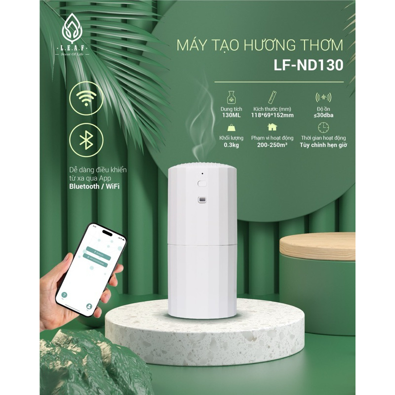 Máy khuếch tán tinh dầu Bluetooth tự động 3 trong 1/ LF-ND130 hiện đại chất lượng cao,công nghệ ...