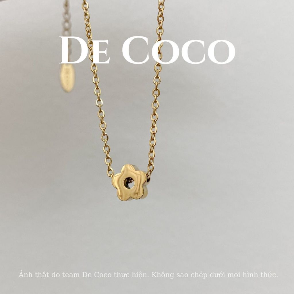 Dây chuyền nữ De Coco Elise hình bông hoa nhỏ | Shopee Việt Nam