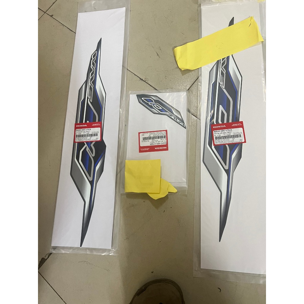 BỘ TEM WAVE A110CC XANH TÍM 2023 CHÍNH HÃNG | Shopee Việt Nam
