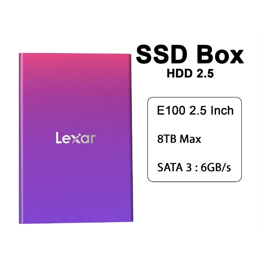 Hộp box SSD Lexar E100 | gắn SSD 2.5 inch dung lượng 128G - 8TB | Giao ...