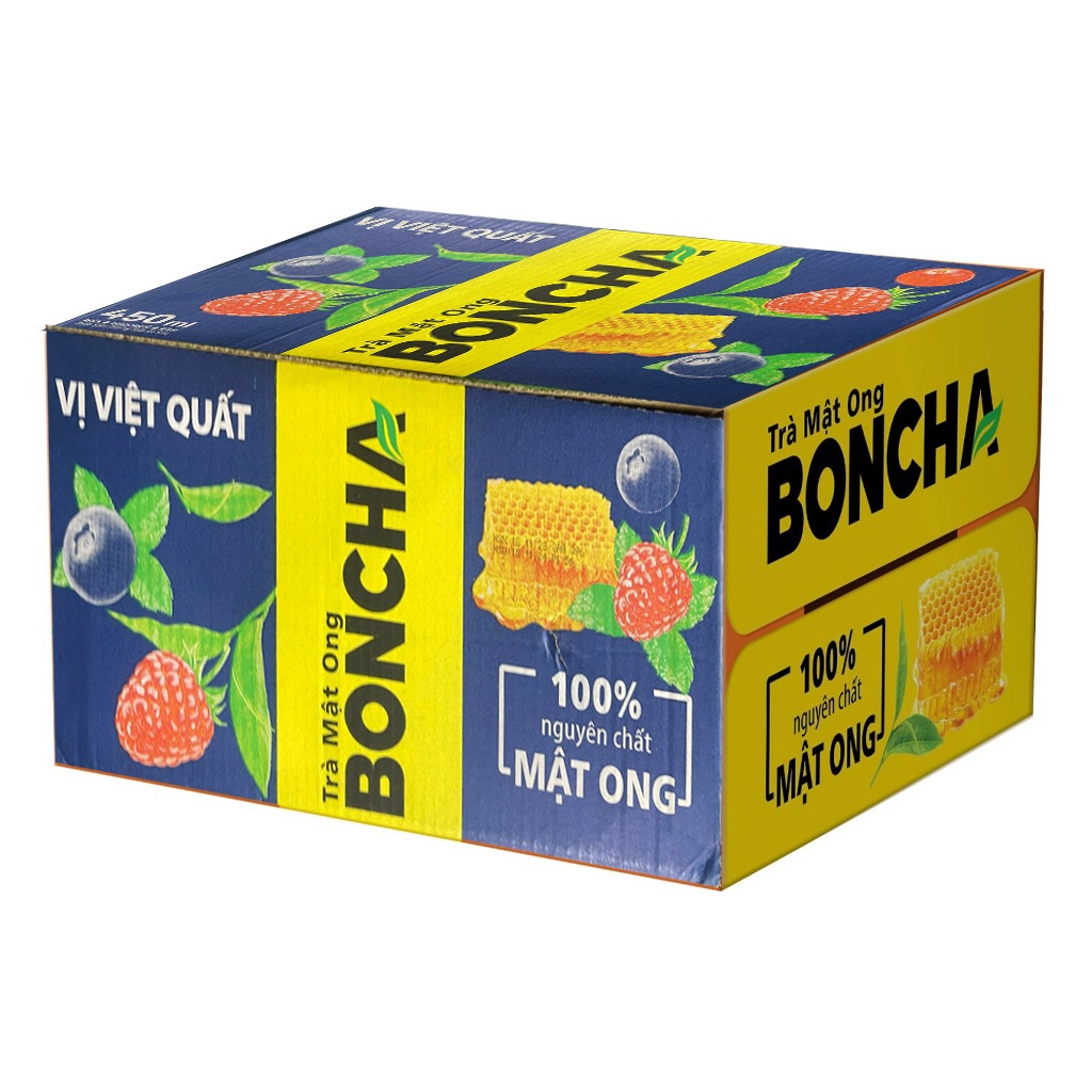 Thùng 24 chai trà mật ong Boncha đủ vị 450ml | Shopee Việt Nam