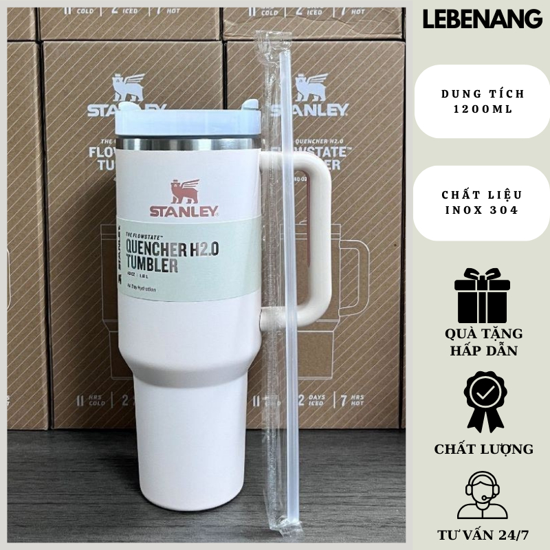 Ly giữ nhiệt Stanley 1200ml, bình nước cao cấp nắp kín thiết kế quai ...