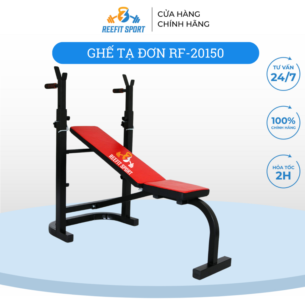 Ghế tập tạ gánh tạ đa năng ghế tập gym kết hợp giá đỡ tạ reefit RF ...